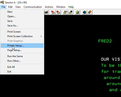 AS400 – Print screen not working – INFORMATION TECHNOLOGY PORTAL